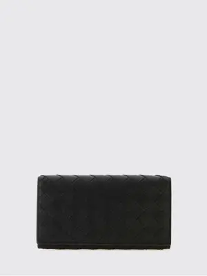 Bottega Veneta Intrecciato Woven Calfskin Leather Bifold Wallet - Black