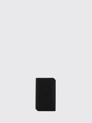 Bottega Veneta Intrecciato Calfskin Leather Flat Card Holder - Black