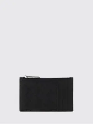 Bottega Veneta Intrecciato Leather Card Holder With Zipped Coin Purse - Black