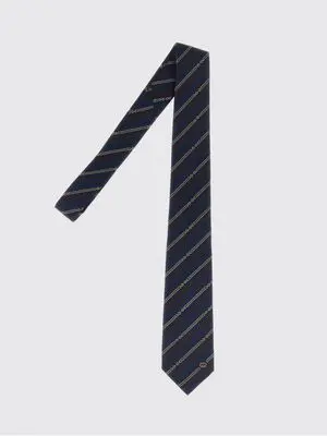 Gucci Silk Jacquard Monogrammed Neck Tie - Blue