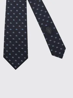 Gucci Pure Silk Gg Monogram Neck Tie - Blue