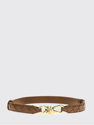 Bottega Veneta Smooth Leather Belt With Metal Buckle - Multicolor