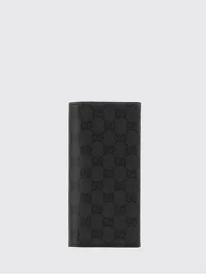 Gucci Gg Supreme Monogram Bifold Wallet - Black