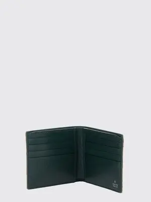 Gucci Gg Supreme Fabric Bifold Wallet With Leather Interior