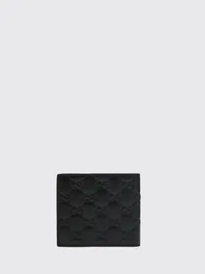 Gucci Gg Emblem Embossed Leather Wallet