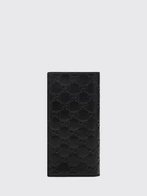 Gucci Gg Emblem Wallet In Embossed Leather
