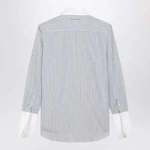 Prada Sky- Striped Cotton Shirt