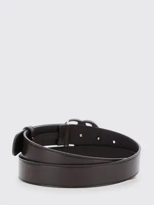 Gucci Leather Belt With Gg Monogram Buckle