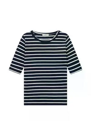 SOSUE SoSUE Sailor Striped Elbow-Sleeve T-Shirt