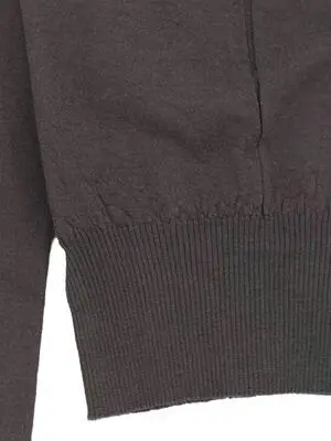 Rick Owens Cropped Ribbed-trim Sweater