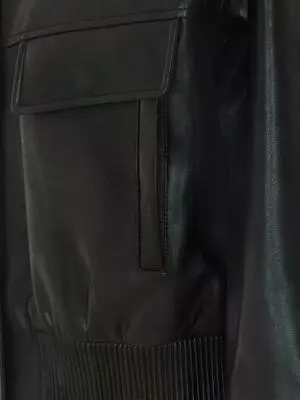 SELF-PORTRAIT Faux-leather Bomber Jacket