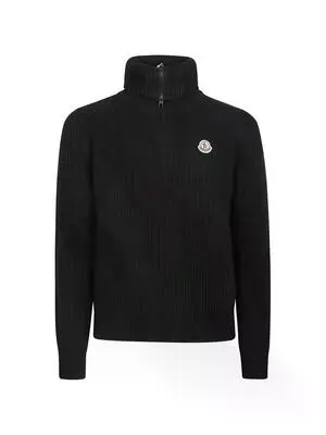 Moncler Ribbed-knit Logo-patch Sweater