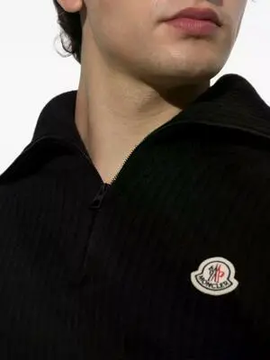 Moncler Ribbed-knit Logo-patch Sweater