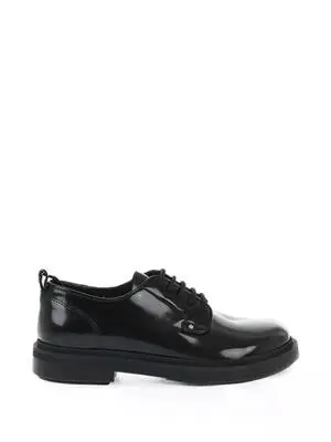 AMI Paris Patent-leather Round-toe Derby Shoes