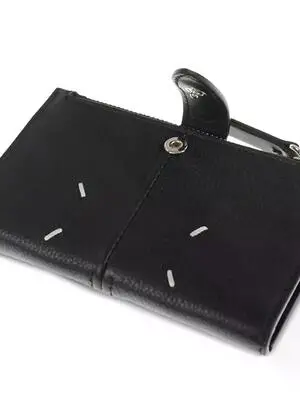 MAISON MARGIELA Leather Zip Cardholder - Black