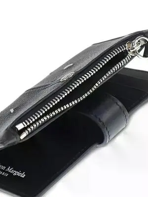 MAISON MARGIELA Leather Zip Cardholder - Black