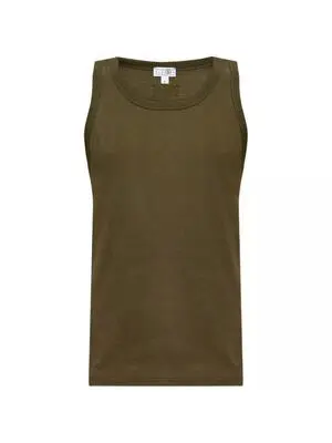 MAISON MARGIELA Waffle-knit Tank Top - Green