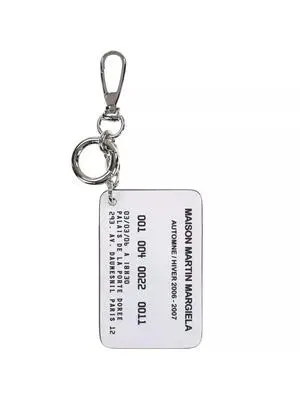 MAISON MARGIELA Cardholder Keychain - Silver