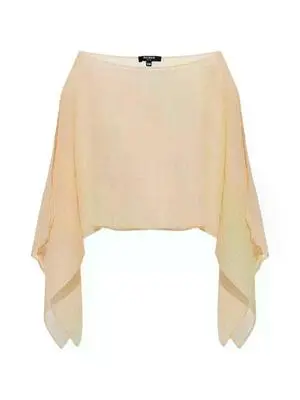 Balmain Monogram-pattern Cropped Poncho