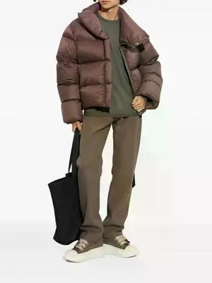 Rick Owens Quilted Stand-up Collar Down Jacket