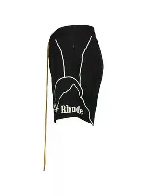 Rhude Moonlight Pista Embroidered Shorts