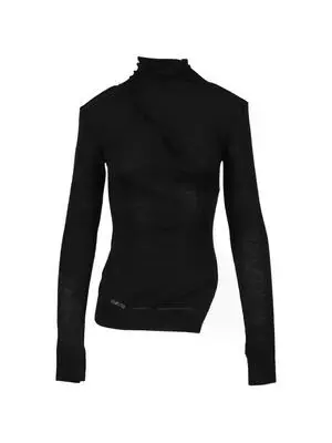 Attico Long-sleeved T-shirt With Embroidered Logo