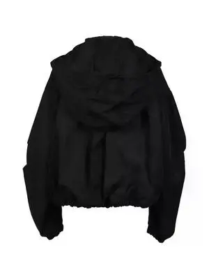 Attico Hooded Balloon-fit Bomber Jacket