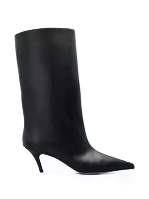 Amina Muaddi Fiona Pointed-toe Boots