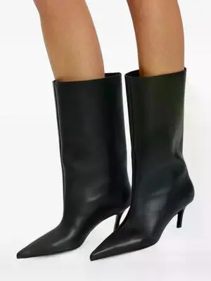 Amina Muaddi Fiona Pointed-toe Boots