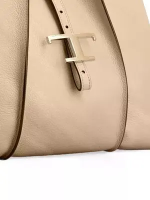 TOD'S T Timeless Leather Tote Bag
