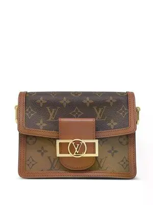 LOUIS VUITTON 2020 Monogram Reverse Mini Dauphine Satchel - Brown