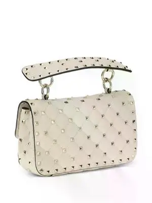 Valentino Garavani Small Nappa Rockstud Spike Bag - Neutrals