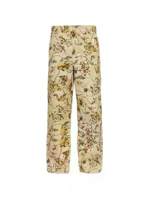 Kenzo Floral Print Straight Leg Trousers
