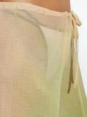 Balmain Silk Monogram Beach Trousers