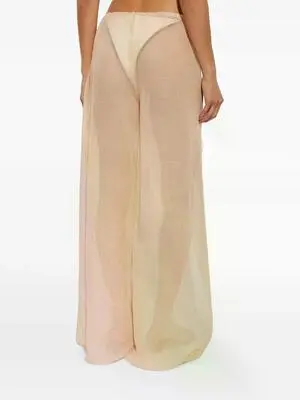 Balmain Silk Monogram Beach Trousers