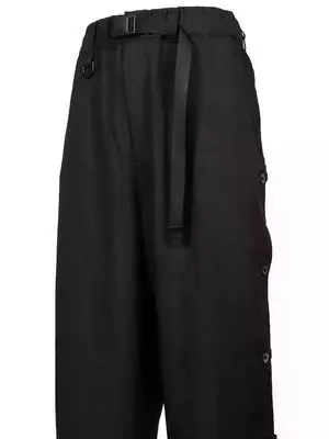 Y3 Three-stripes Press-stud Trousers