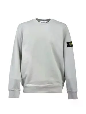 Stone Island 6100060 Organic Cotton Fleece Sweatshirt - Grey