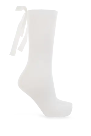 UGG Serenella Novelty Bow’ Socks - White