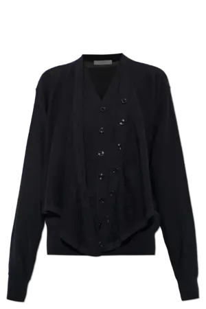 LEMAIRE Cardigan With Double Fastening - Black