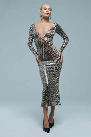 Bardot Verona Sequin Midi Dress
