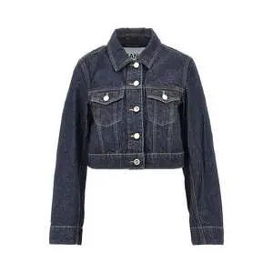 GANNI Cropped Denim Jacket