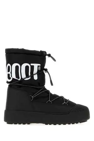 Moon Boot Fabric And Rubber Mtrack Ankle Boots - Black