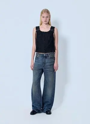 Our Legacy Corset Top With Lace Panel Construction
