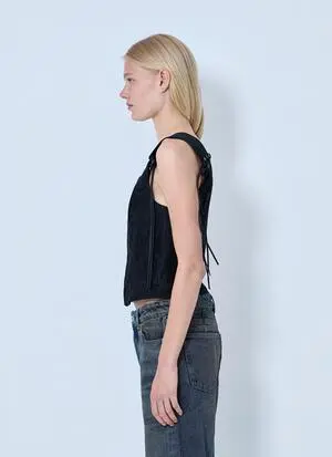 Our Legacy Corset Top With Lace Panel Construction