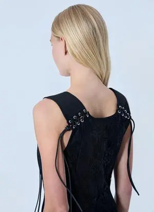 Our Legacy Corset Top With Lace Panel Construction