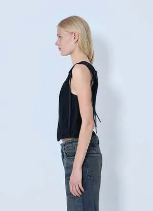 Our Legacy Corset Top With Lace Panel Construction