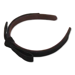 Lele Sadoughi Bardot Ribbon Slim Headband - Jet