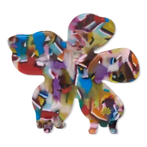 Lele Sadoughi Lily Claw Clip - Rainbow Tortoise