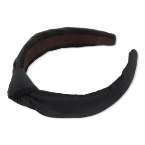 Lele Sadoughi Velvet Slim Knotted Headband - Jet