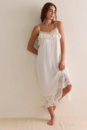Free People Sweet Heirloom Maxi Slip Dress